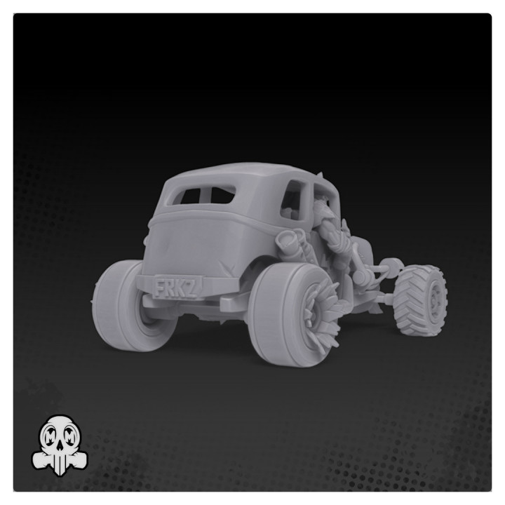 3D Printable Orc Rat Rod Vehicle Kit by Malicious Mini's