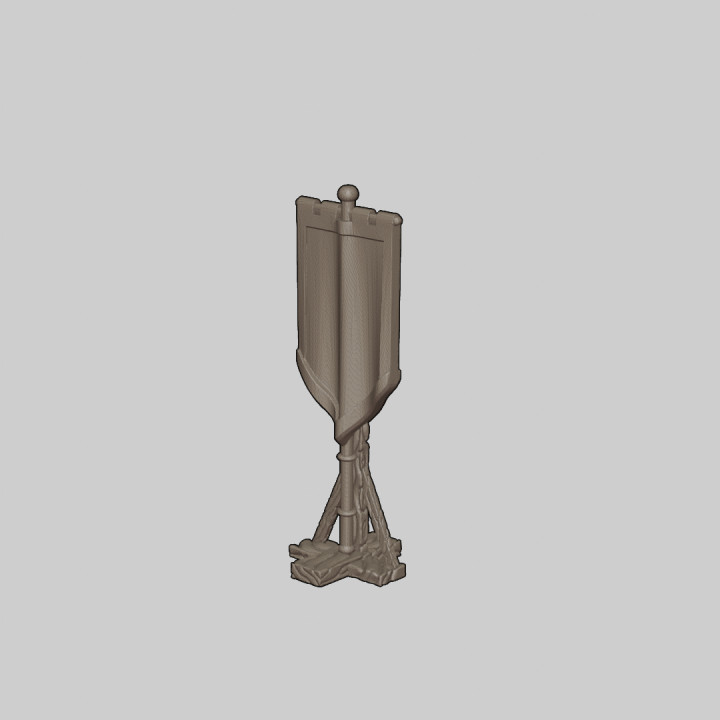3D Printable Banner Standing by Dani Amengual