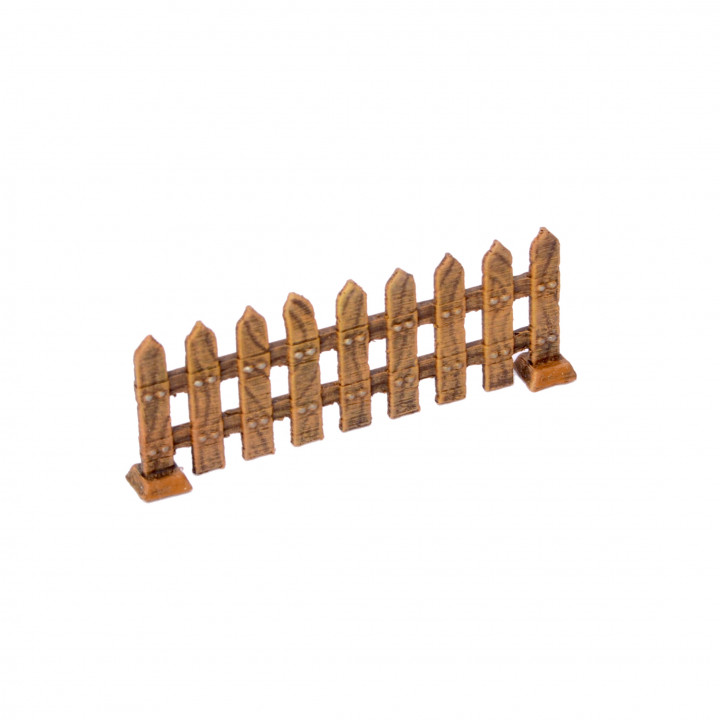3D Printable Simple wood fence by Dani Amengual