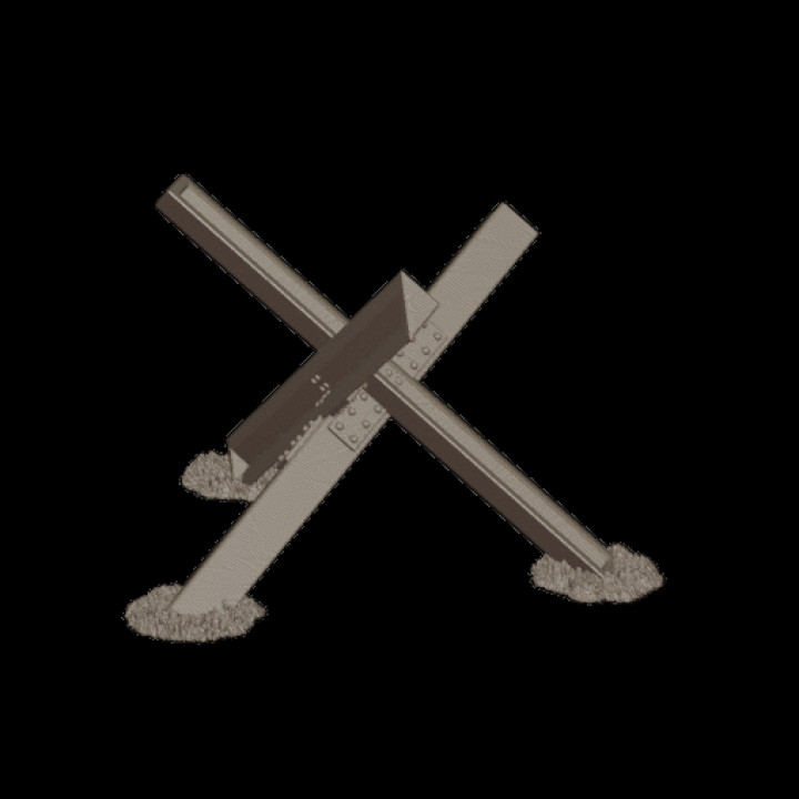 3D Printable Anti-tank Barricade by Dani Amengual