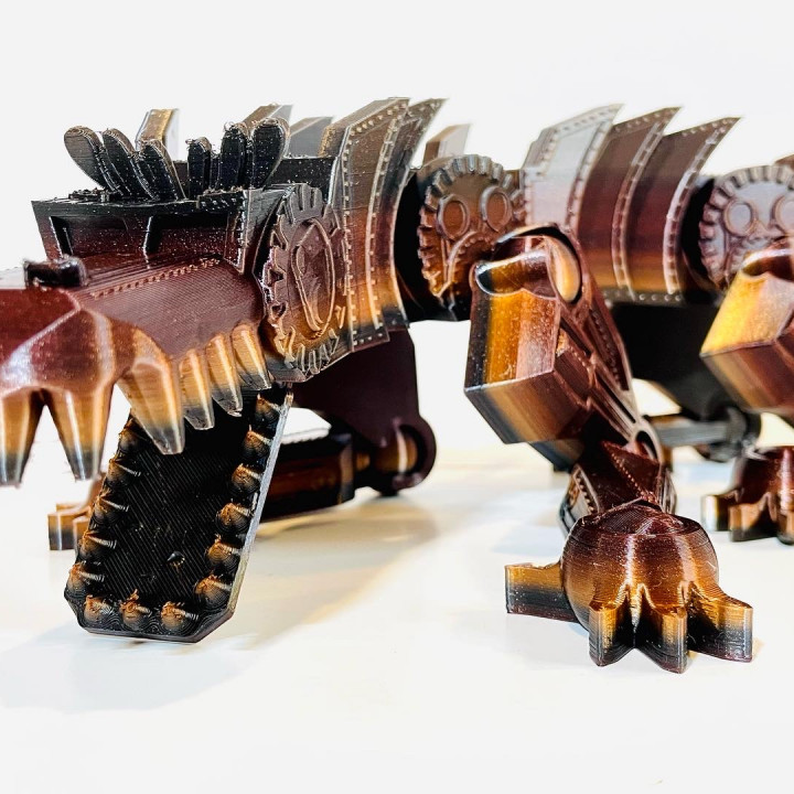3D Printable Mechanical Dragon by Josh