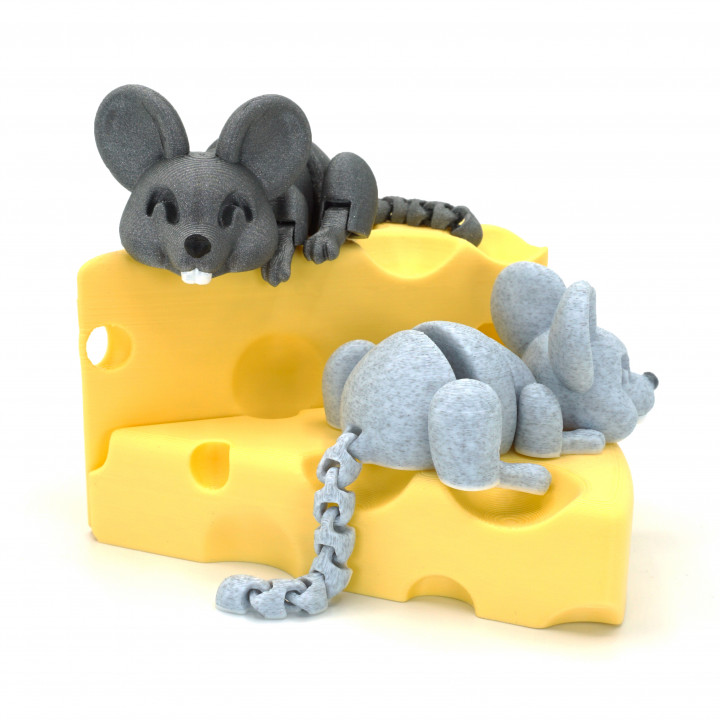 3D Printable Cheese Boxed Mouse by McGybeer