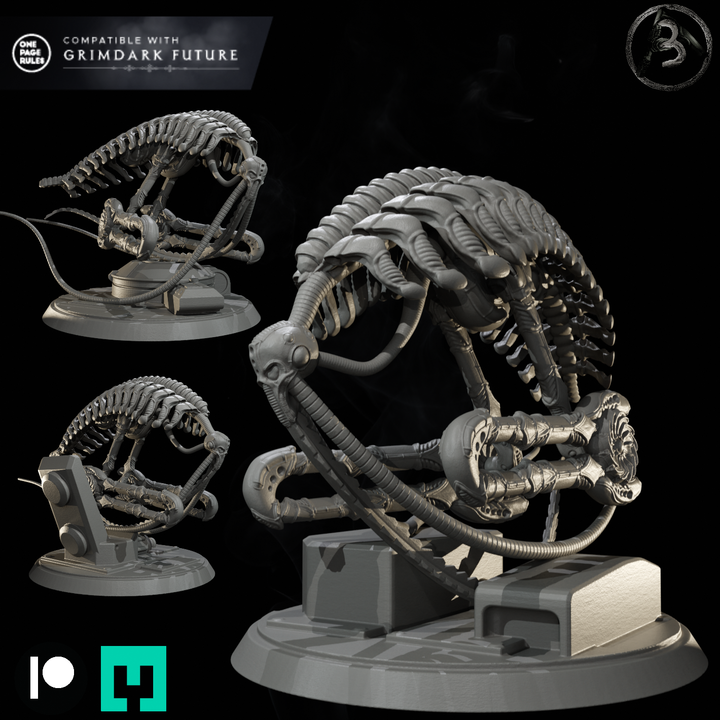 3D Printable Unlife Second Genesis Construct 66-ANN by bLUARt