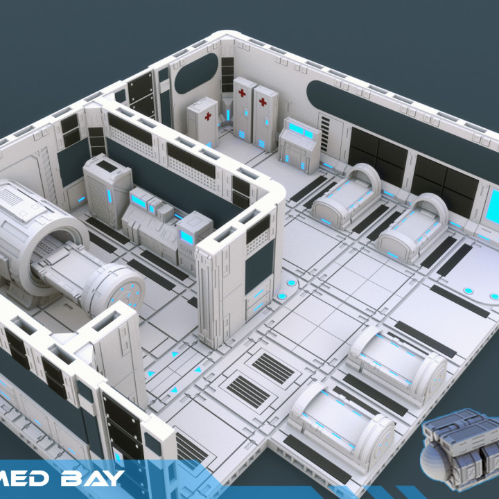 3D Printable Underwater Base Albion – Scifi Modular Terrains by Project ...