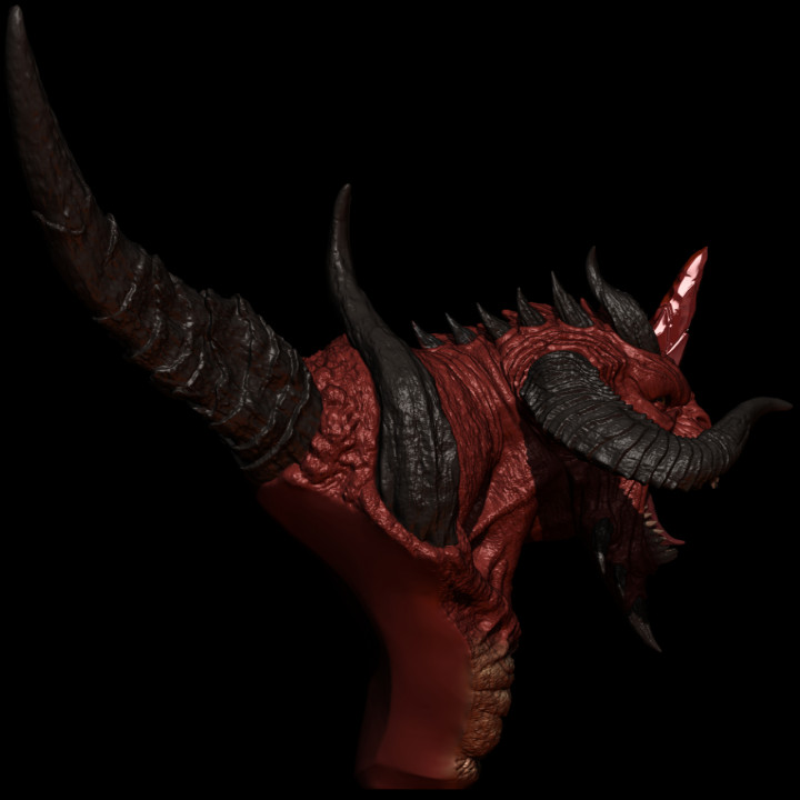 3D Printable Diablo - Lord of Terror Bust by SabertoothCollectibles