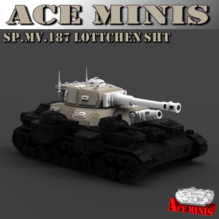 3D Printable SP.MV.187 Lottchen SHT Expansion for Ulreich by ACE Minis