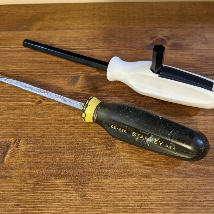 3D Printable Stanley Workmaster Allen/Hex Wrench Handles by Josh