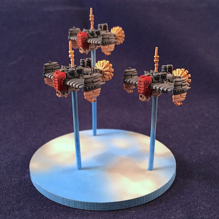 3D Printable GRUMBLEFLEA class Bombardier Airship for Skyships by ...