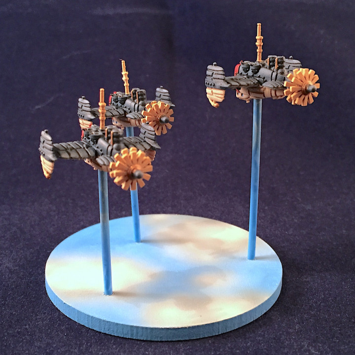 3D Printable GRUMBLEFLEA class Bombardier Airship for Skyships by ...