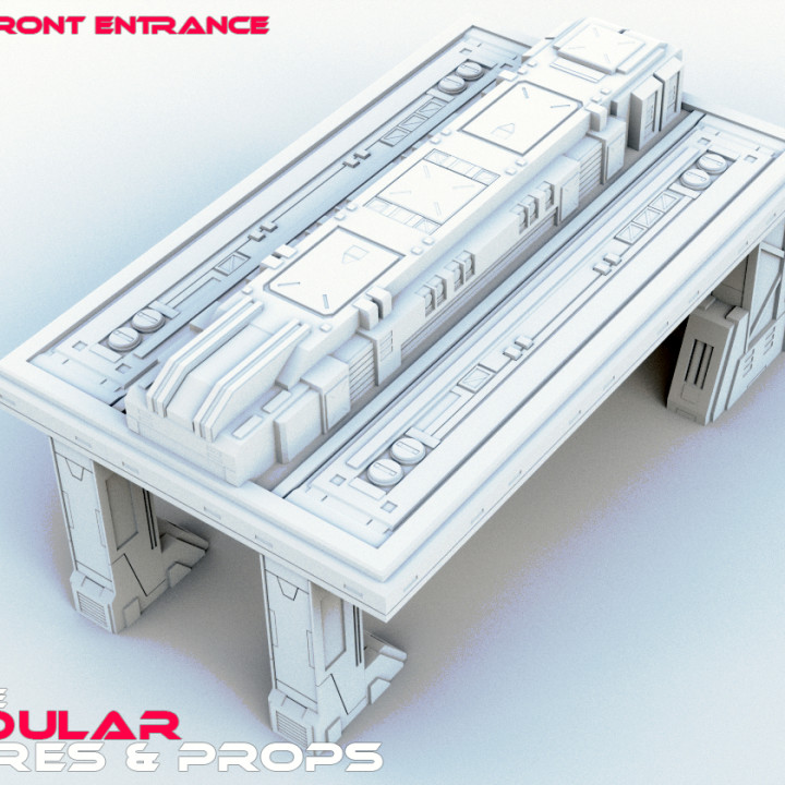 3D Printable Scifi Modular Structures and Props by Project Mobius