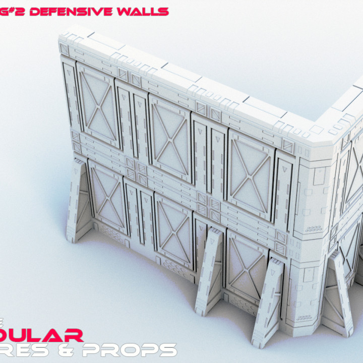 3D Printable Scifi Modular Structures and Props by Project Mobius