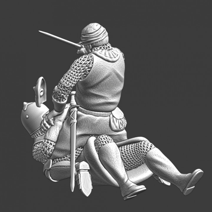 3D Printable Medieval Close Combat scene #2 by Northern Crusades Miniatures