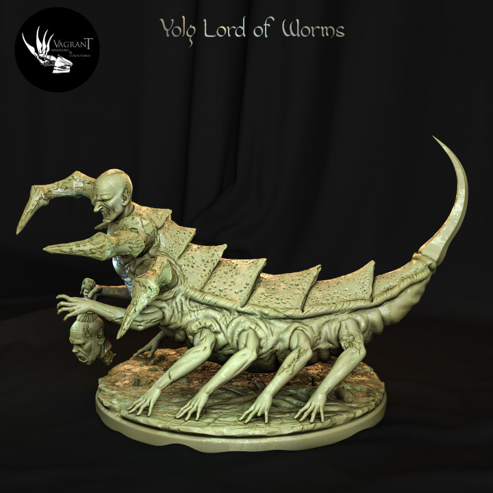 3D Printable Yolg Lord of Worms by Vagrant Miniatures