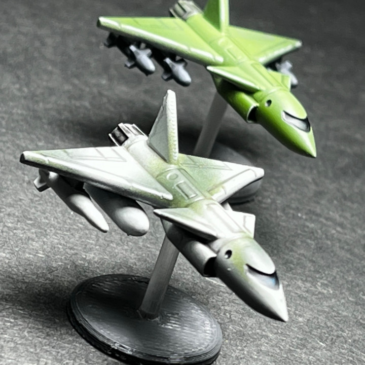 3D Printable Spectre Multirole Fighter (plane + AA missiles) by ig j