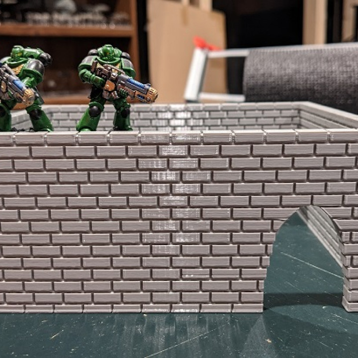 3D Printable Wargaming Courtyard terrain - Warhammer/D&D by Paul
