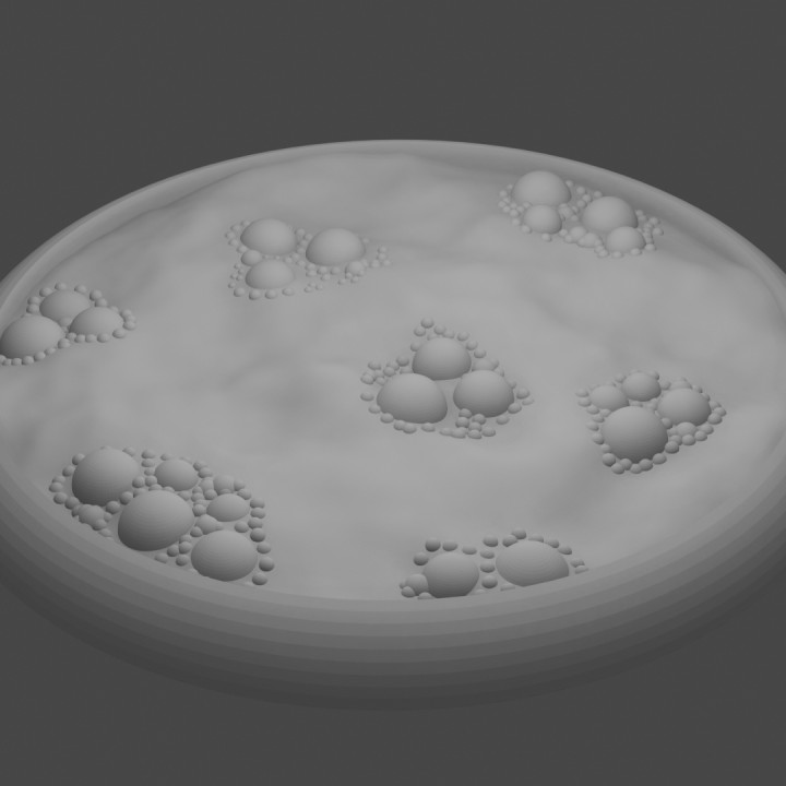 3D Printable 50mm Tar Pit Marker by Mykyta