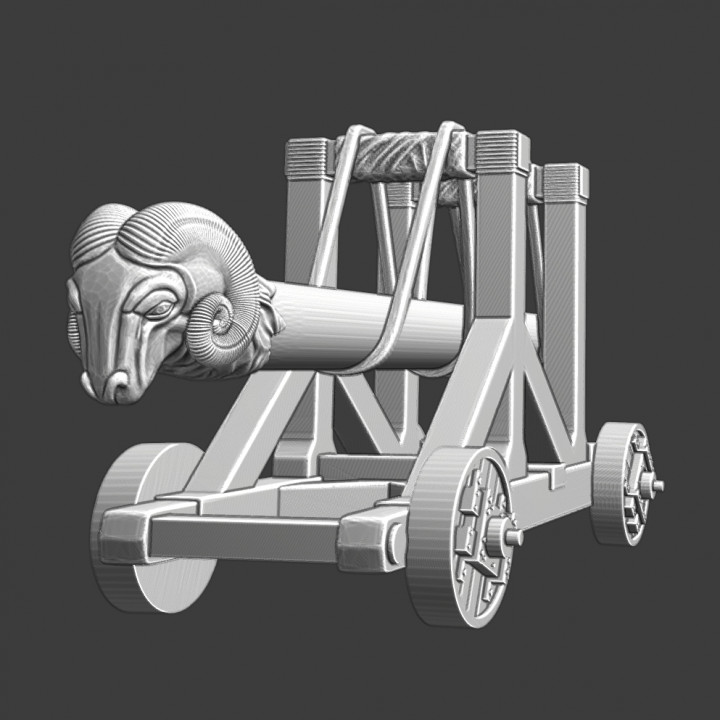 3D Printable Medieval Battle Ram by Northern Crusades Miniatures