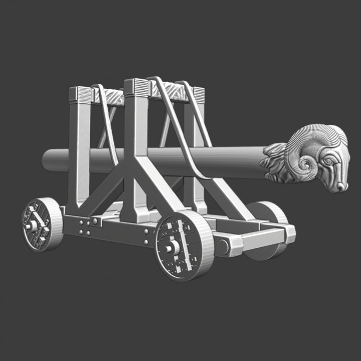 3D Printable Medieval Battle Ram by Northern Crusades Miniatures