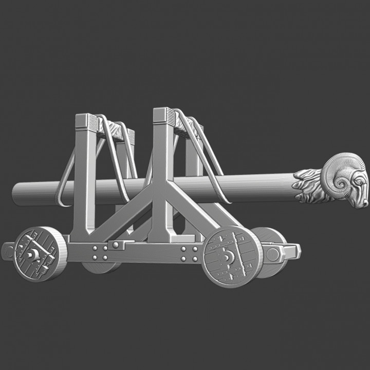 3D Printable Medieval Battle Ram by Northern Crusades Miniatures