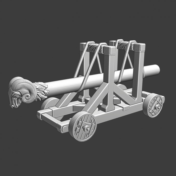 3D Printable Medieval Battle Ram by Northern Crusades Miniatures