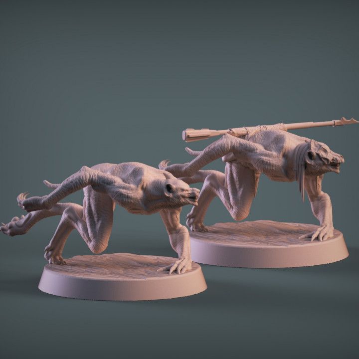 3D Printable Assassin Skinny Predator Werewolf 2 versions by Imp3dsion