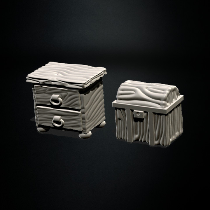 3D Printable Medieval Props - Soldiers' Room by Philip Sin's Miniatures