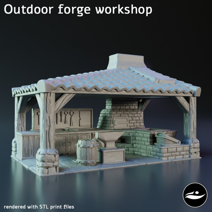 3D Printable Outdoor forge workshop by Suhland Workshop