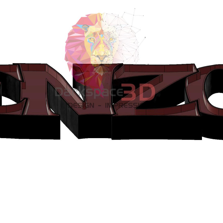 3D Printable Name Enzo LED by DarkSpace