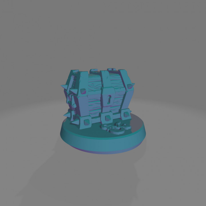 3D Printable D&D Treasure Chest by Taylor Mouse