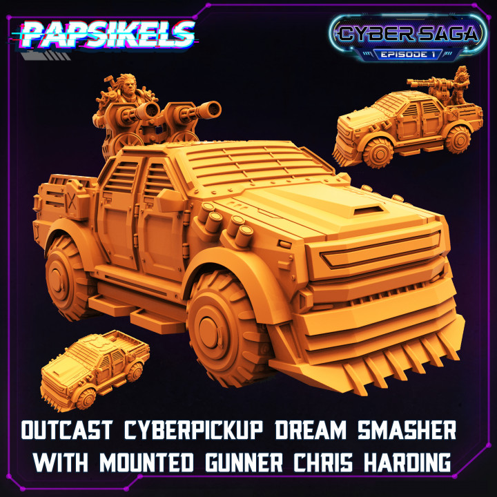 3D Printable OUTCAST CYBERPICKUP DREAM SMASHER - CHRIS HARDING by ...