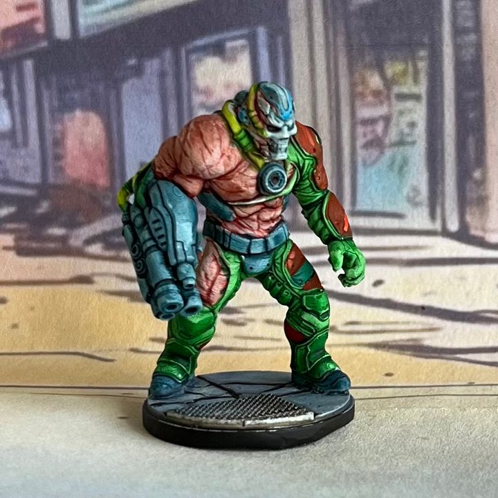 3D Print of RON DORGO CYBER MUTANT by ToyGameFan