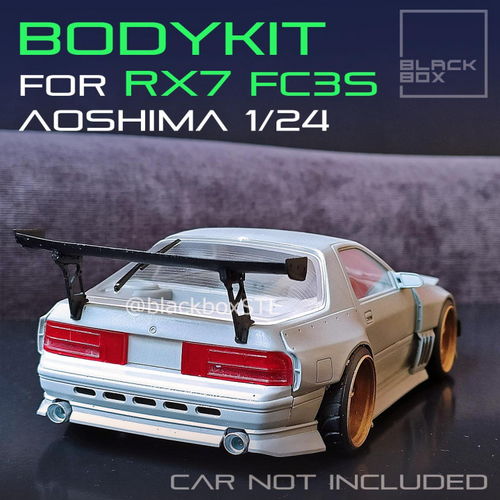3D Printable BODYKIT For RX7 FC3 Aoshima 1-24th modelkit by black-box ...
