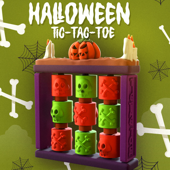 3D Printable Halloween Tic-Tac-Toe by Stlflix