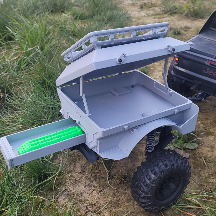 3D Printable CGRC TrailBox Off Road Utility Trailer by Chris Griggs
