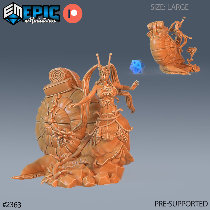 3D Printable Snail Girl Set / Snail Human Hybrid / Shell Slug / Classic ...