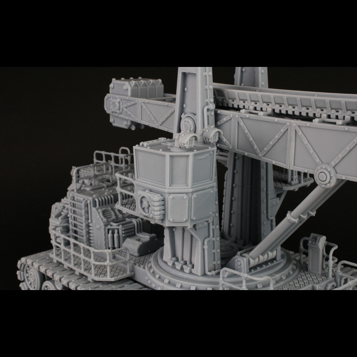 3D Printable Super-Heavy Bucket-Wheel Excavator by Tesseract Tomb