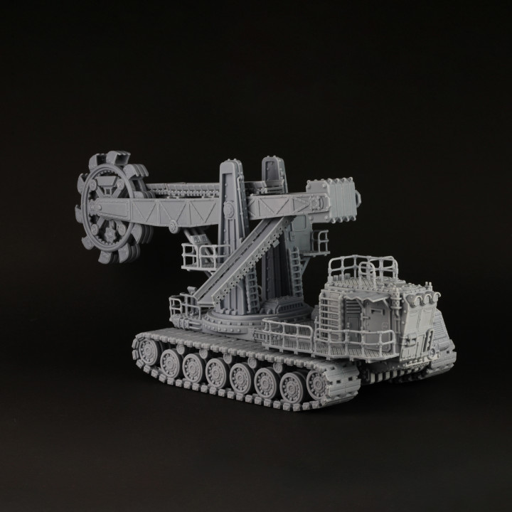 3D Printable Super-Heavy Bucket-Wheel Excavator by Tesseract Tomb