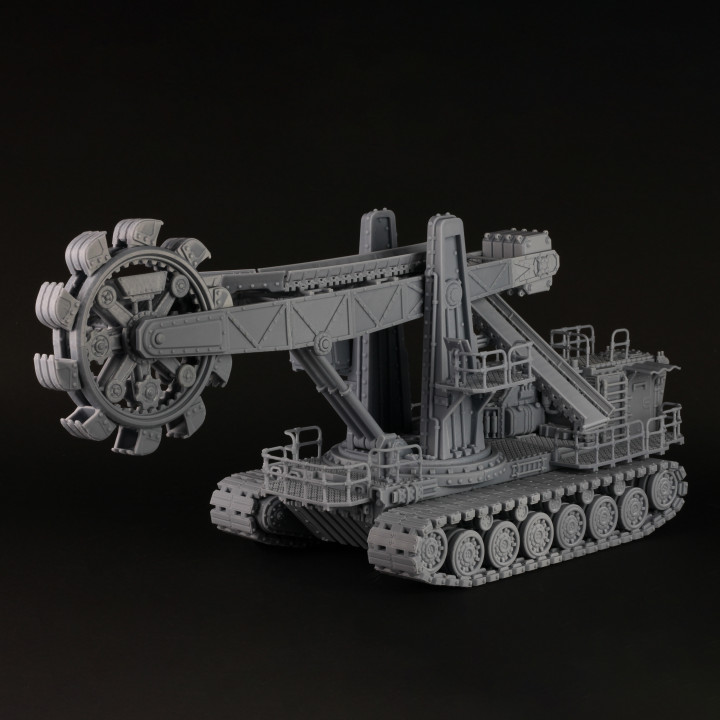 3D Printable Super-Heavy Bucket-Wheel Excavator by Tesseract Tomb