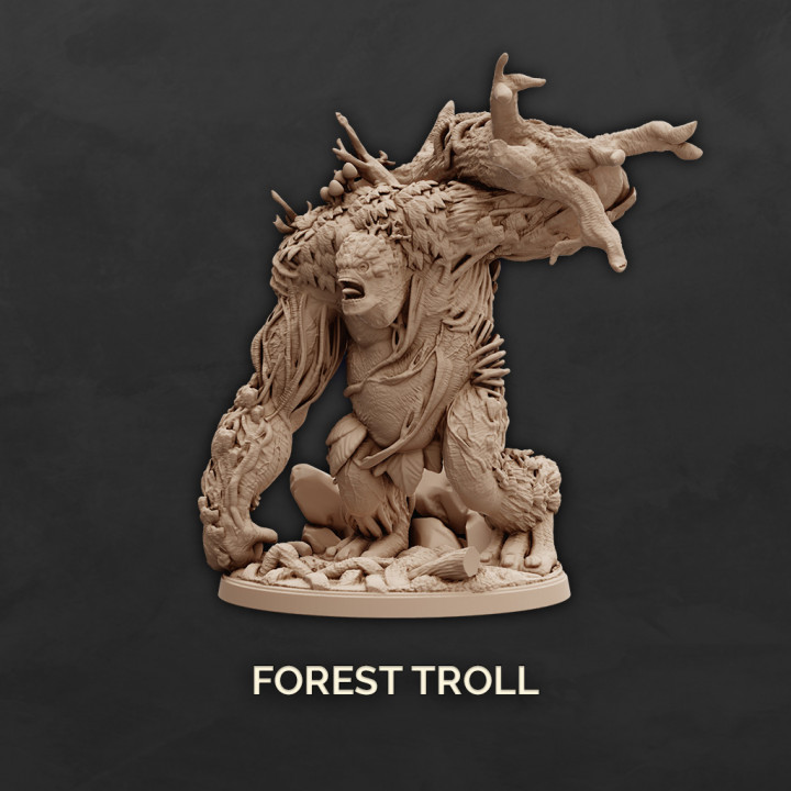 3D Printable Forest Troll by Artificers_Mini