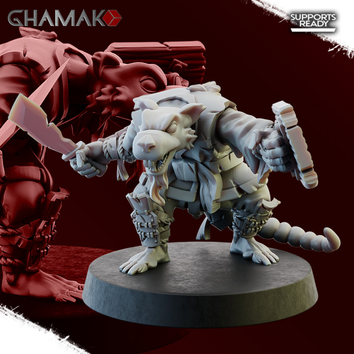 3D Printable Ashigaru Rats by Ghamak