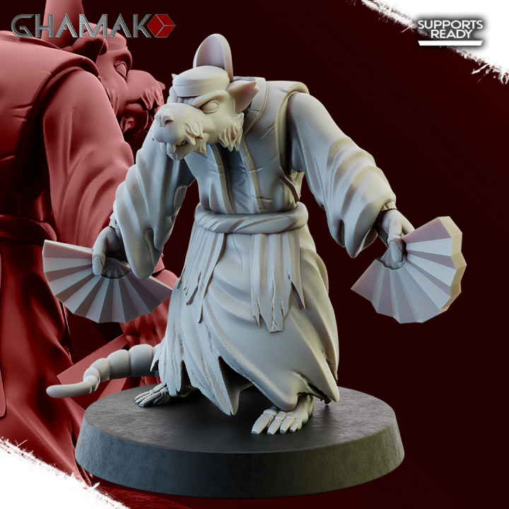3D Printable Ashigaru Rats by Ghamak