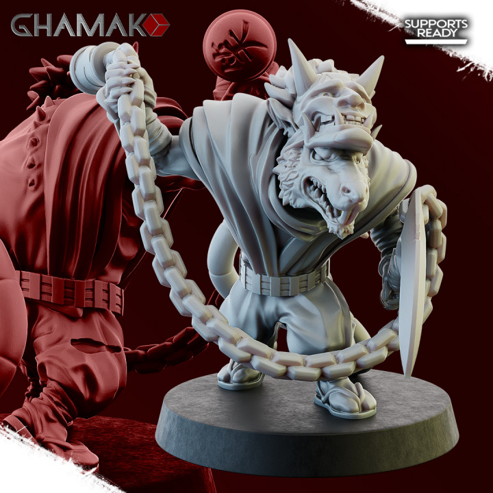 3D Printable Ninja Rats by Ghamak