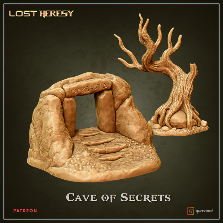 3D Printable Cave of Secrets by Lost Heresy Miniatures