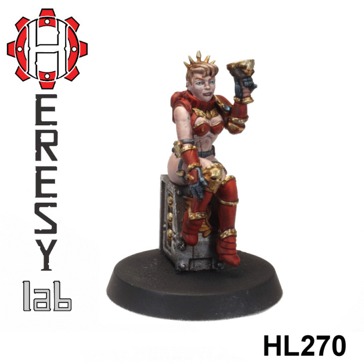 3D Printable HL270 - Heresylab - SciFi Female PinUp Blood Gauntlet ...