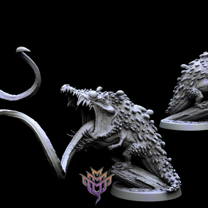 3D Printable Big Mouth Alli (All 2 poses) by Mini Monster Mayhem