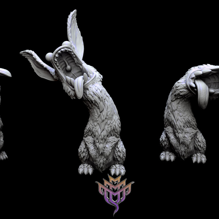 3D Printable Cotton-Tail Mini Menaces (3 poses) by Mini Monster Mayhem