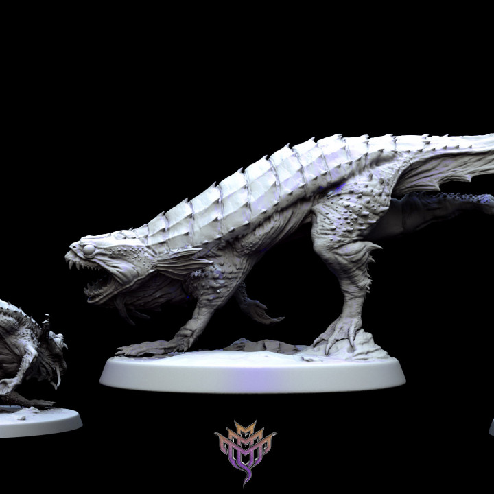 3D Printable Gangly Puffer (All 2 poses) by Mini Monster Mayhem