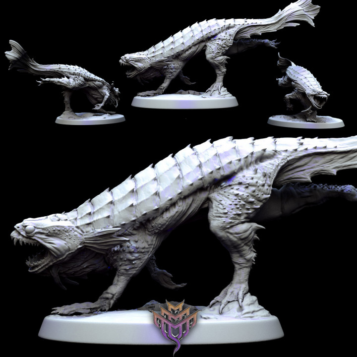 3D Printable Gangly Puffer (All 2 poses) by Mini Monster Mayhem