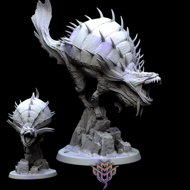 3D Printable Gangly Puffer (All 2 poses) by Mini Monster Mayhem