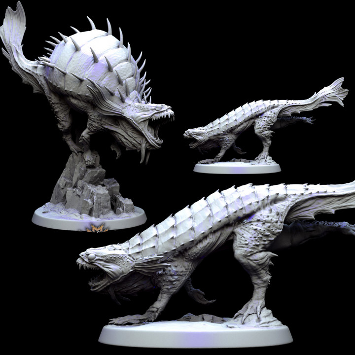 3D Printable Gangly Puffer (All 2 poses) by Mini Monster Mayhem